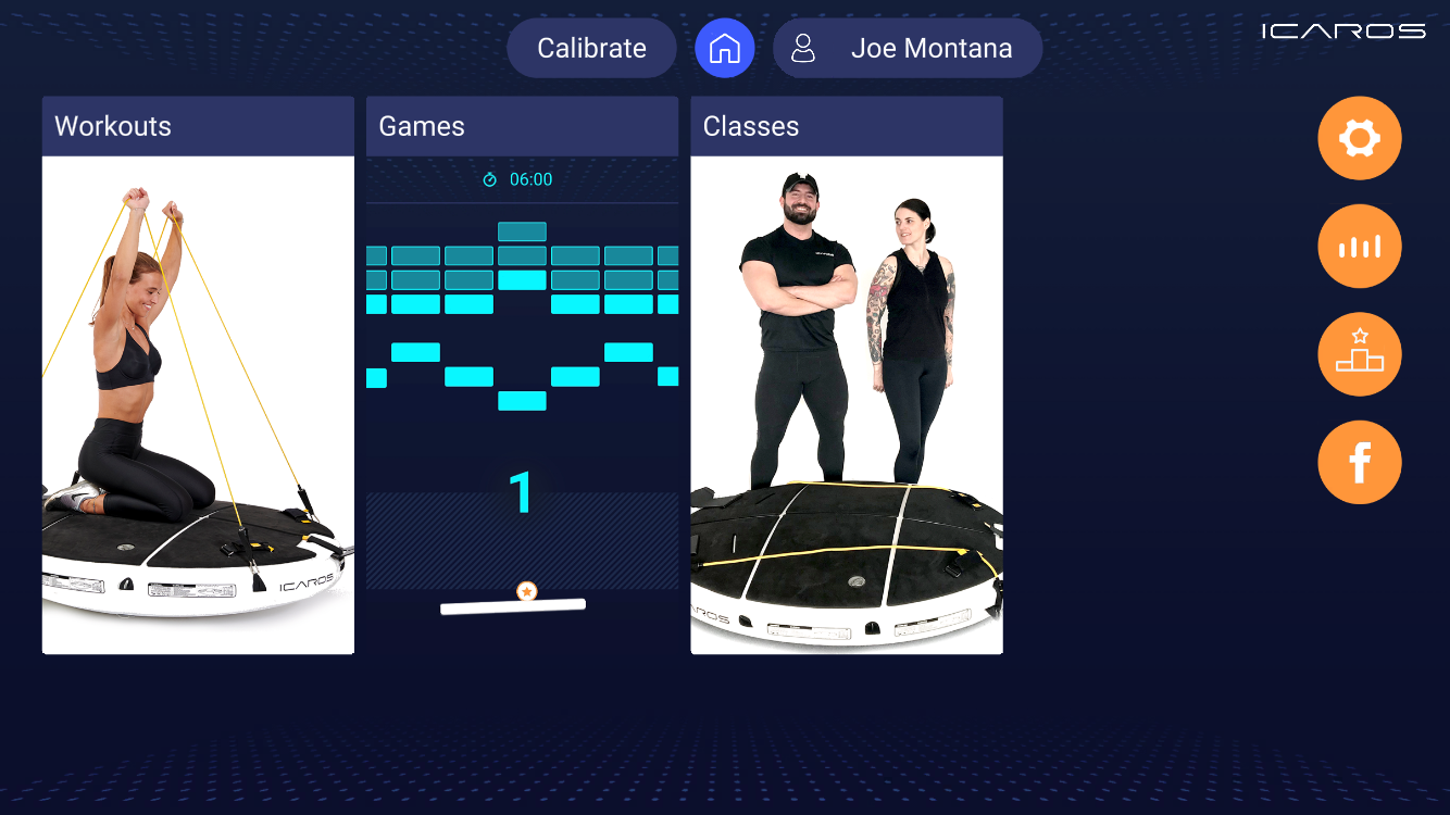 Get the new ICAROS APP